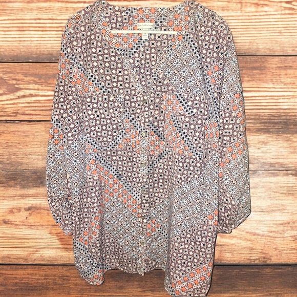 croft & barrow | Tops | Geometric Print Womens Top | Poshmark